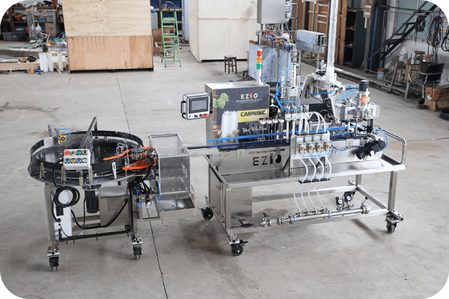 Infeed Table & Rinser - Ezio